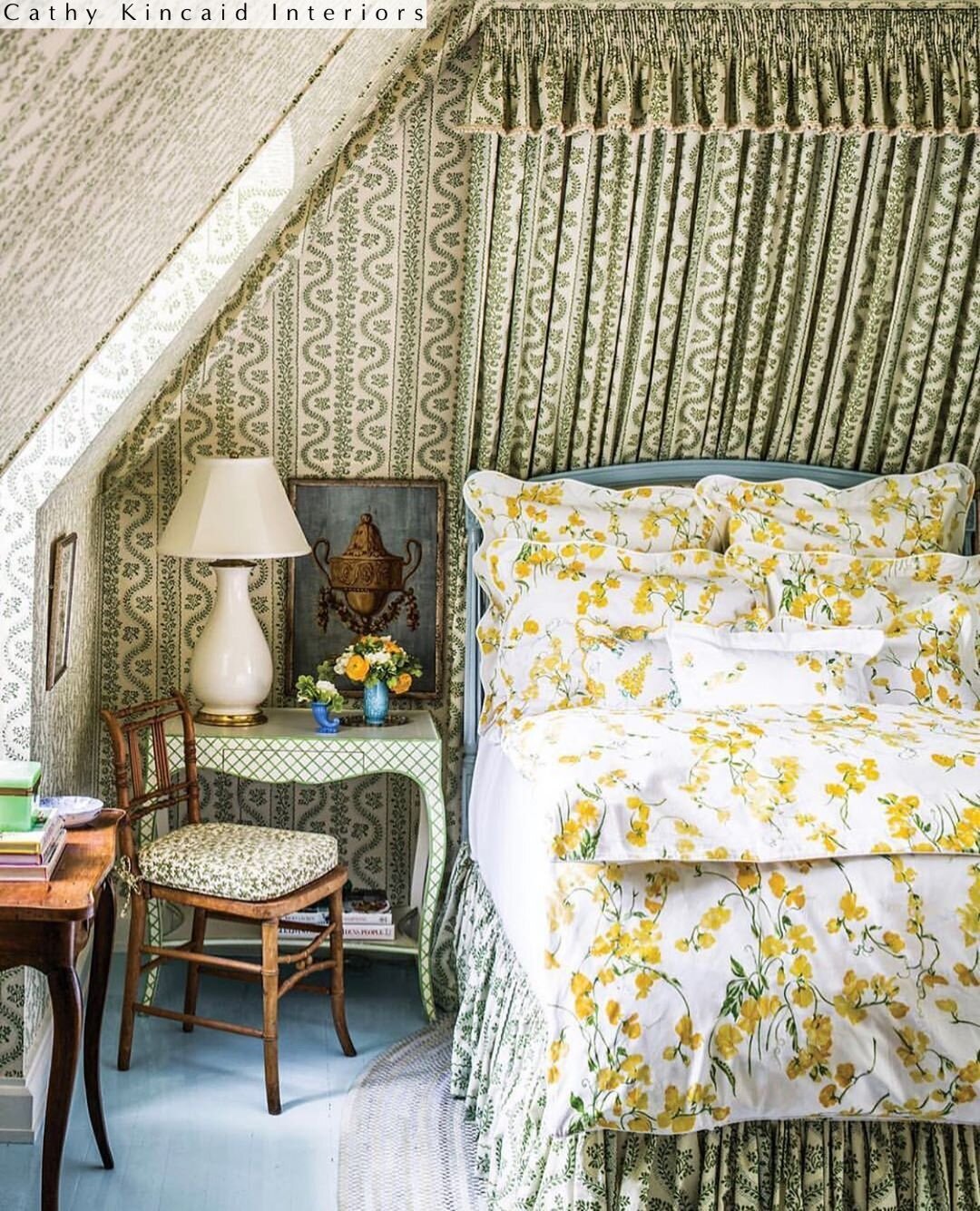 Using Floral Prints and Patterns in a Bedroom-- How to Layer Pattern o ...