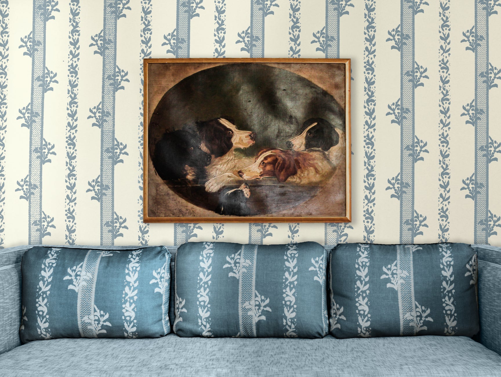 Brio Fabric Blue – Sister Parish