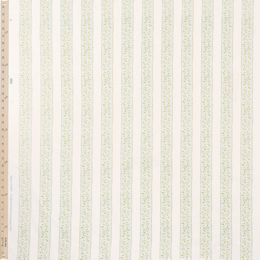 Dolly Stripe Fabric Lettuce Green – Sister Parish
