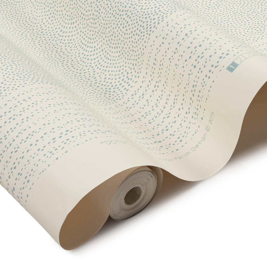 Dot Wallpaper Seafoam – Sister Parish