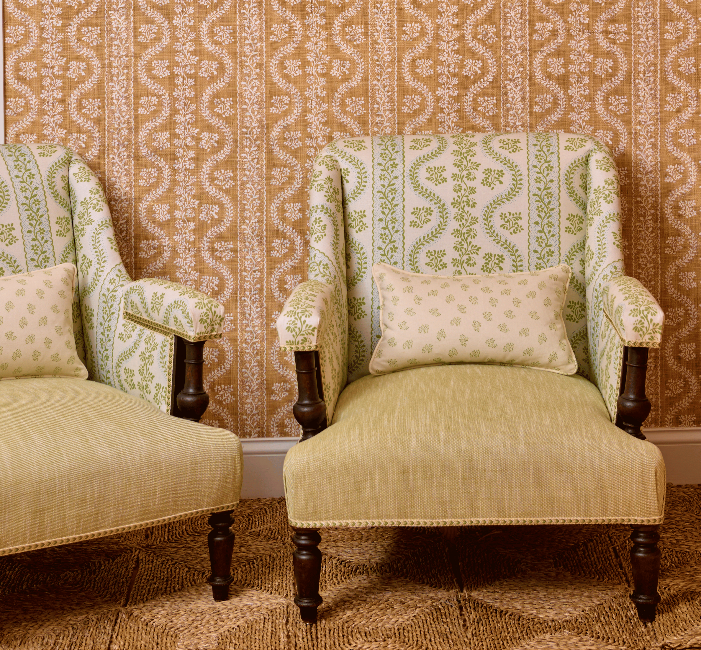 Dolly Fabric Lettuce Green – Sister Parish