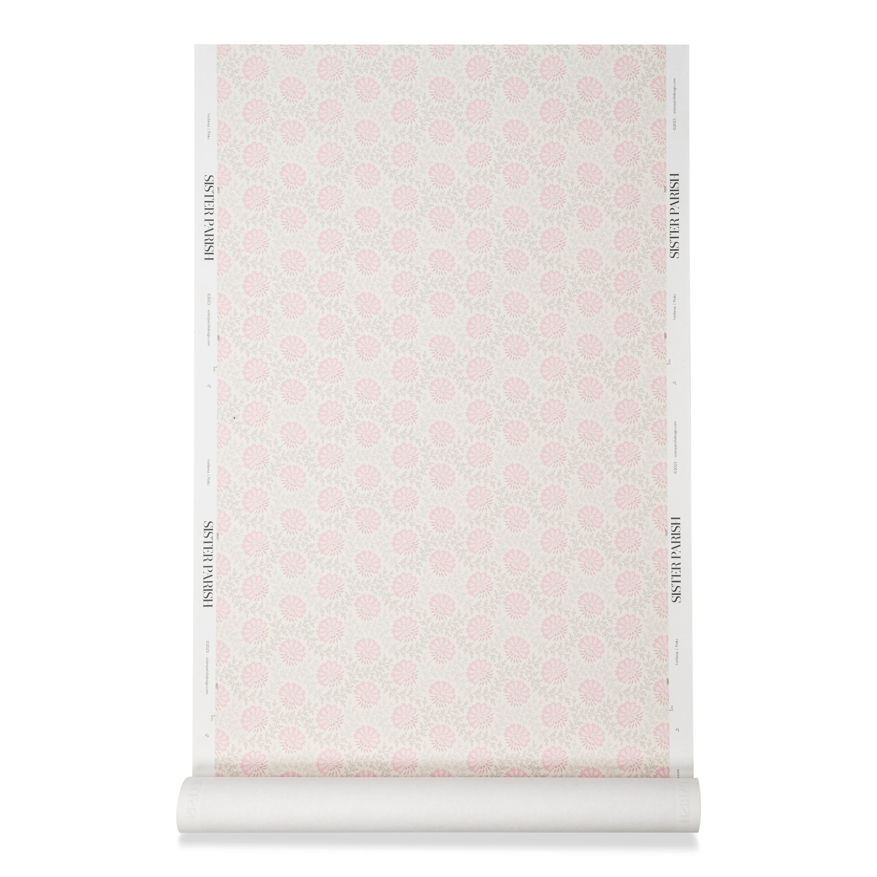 Verbena Wallpaper Pink Multi – Sister Parish
