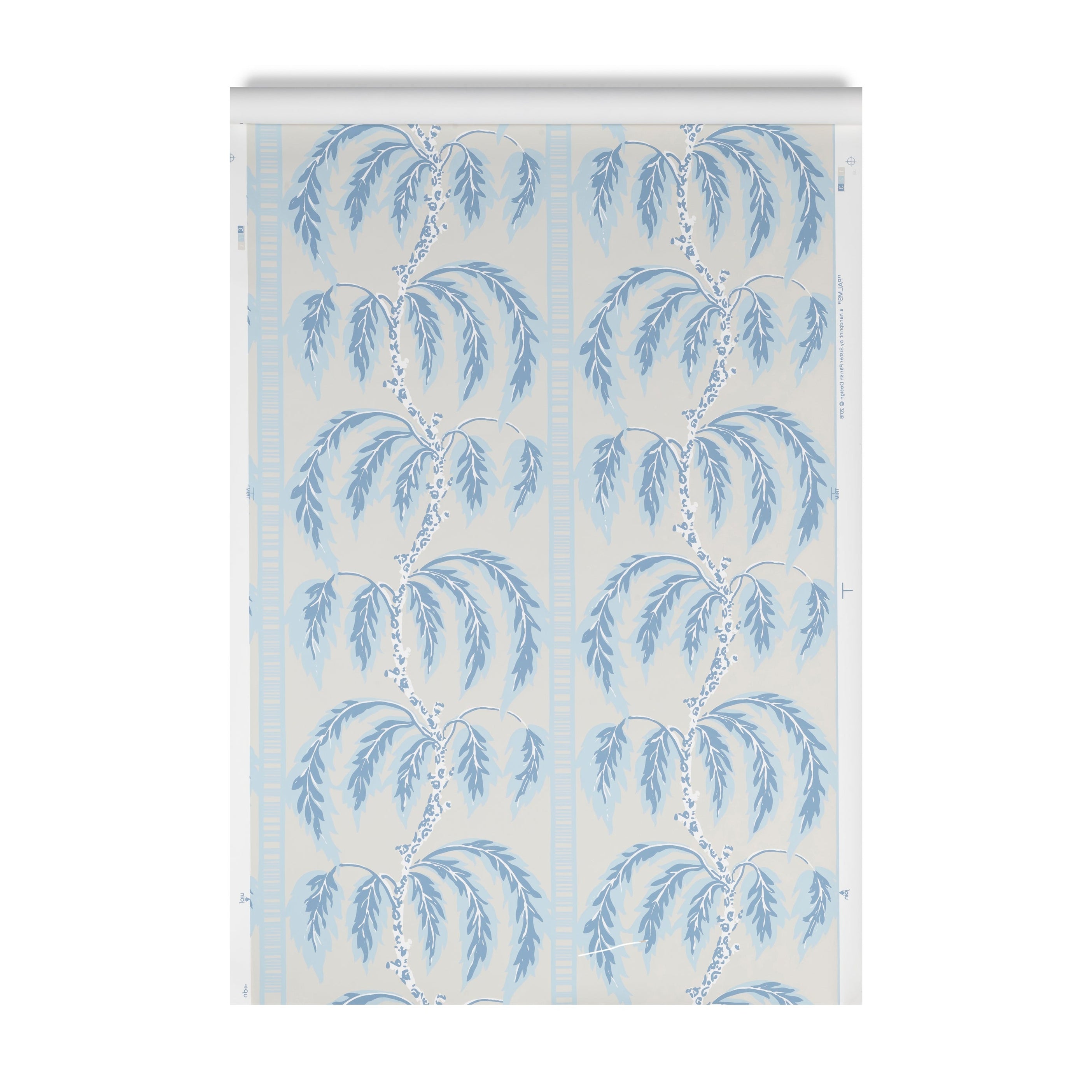 Palms Wallpaper Cornwall Blue – Sister Parish